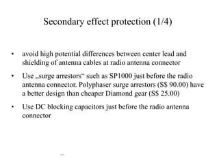 Ham radio lightning protection August 2009 | PPT