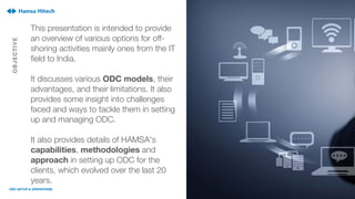 HAMSA HITECH ODC SETUP & OPERATIONS | PPT