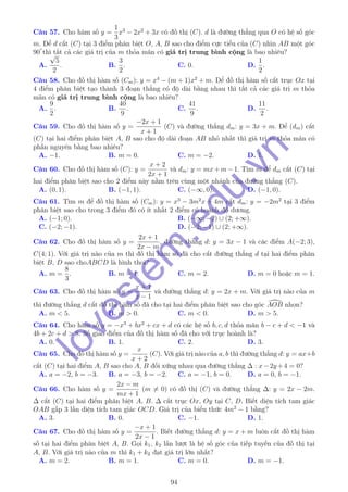 Hàm số - 8. Bài toán tương giao của hai đồ thị hàm số | PDF