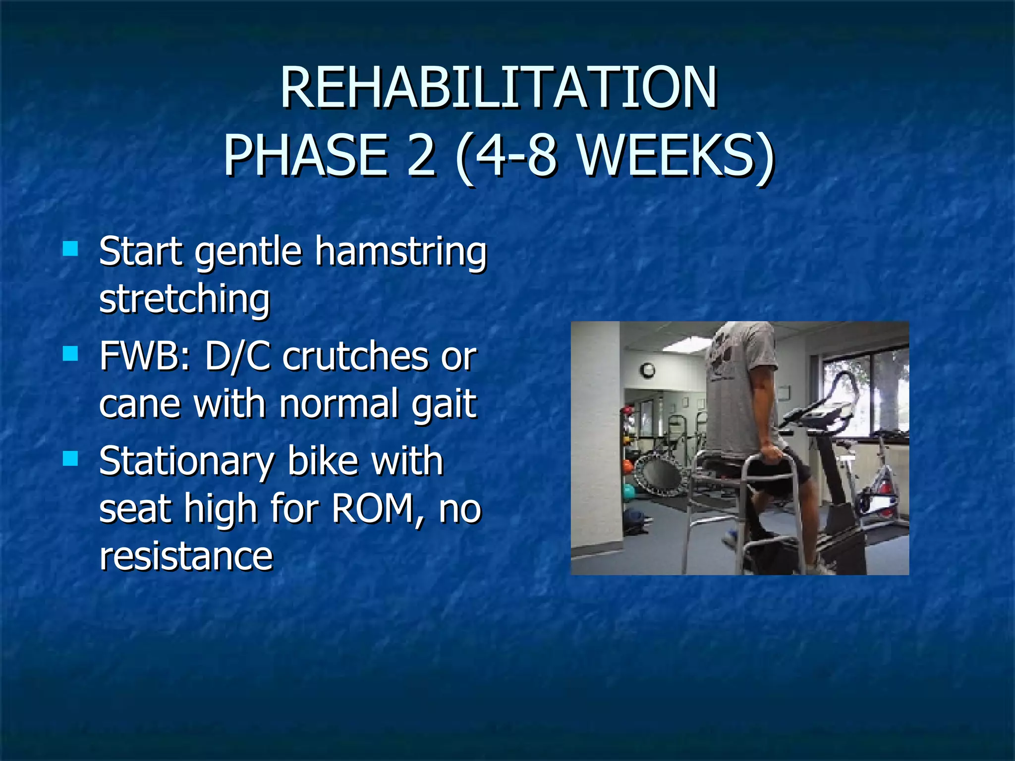 Hamstring Avulsion Repair Rehabilitation | PPT