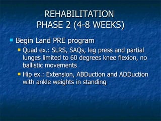 Hamstring Avulsion Repair Rehabilitation | PPT