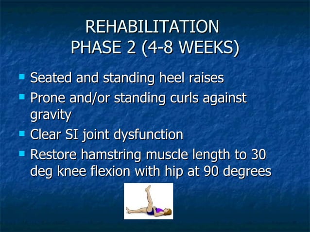 Hamstring Avulsion Repair Rehabilitation | PPT