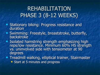 Hamstring Avulsion Repair Rehabilitation | PPT