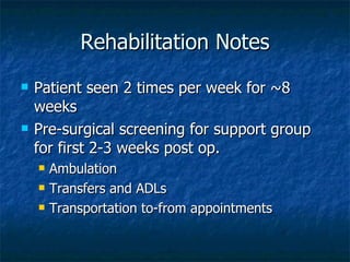 Hamstring Avulsion Repair Rehabilitation | PPT