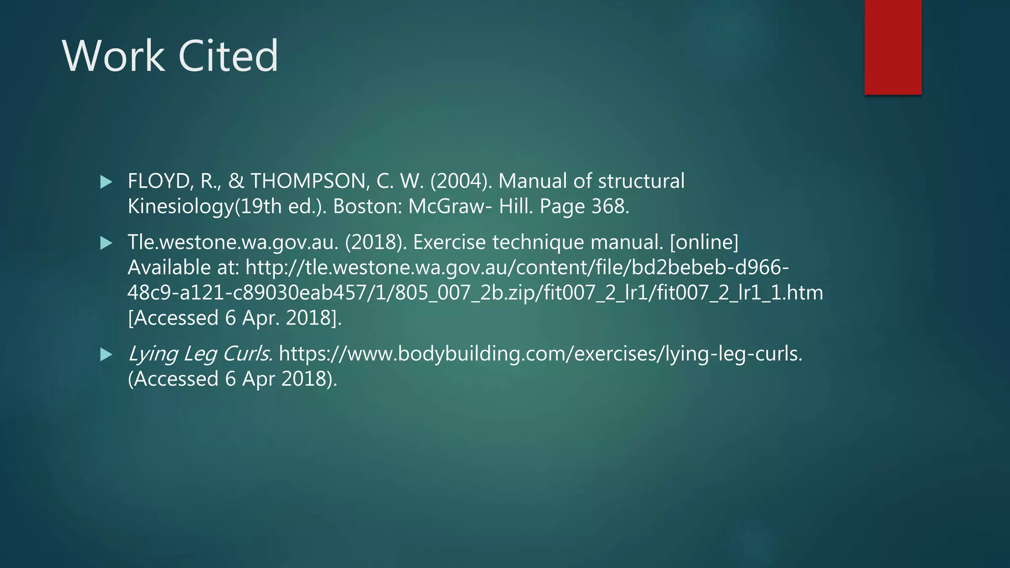 Hamstring Curl | PPTX