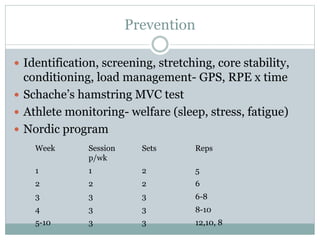The Athletic Hamstring | PPT