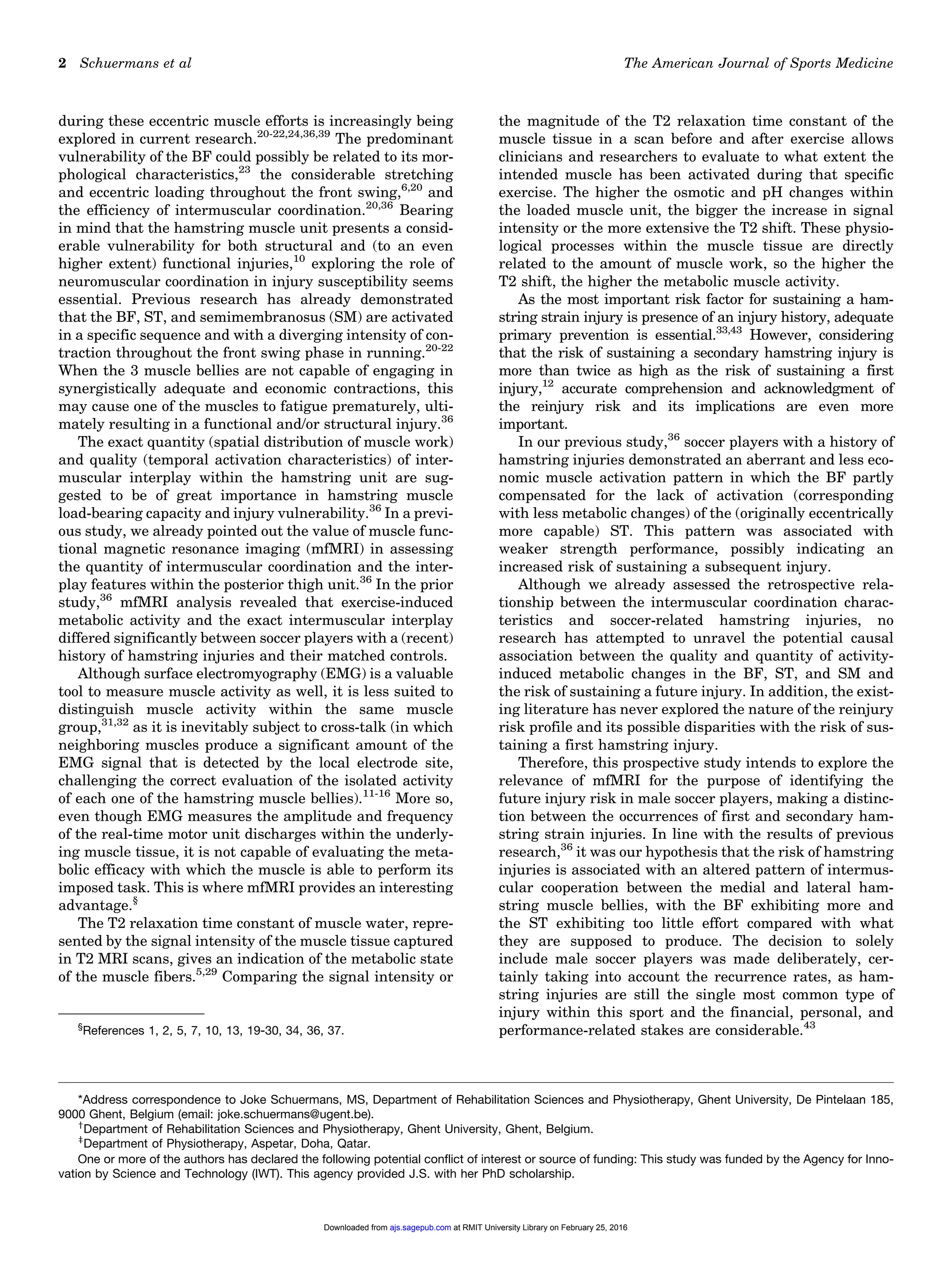 Hamstrings injuries | PDF