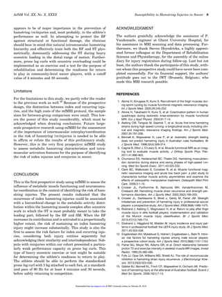 Hamstrings injuries | PDF