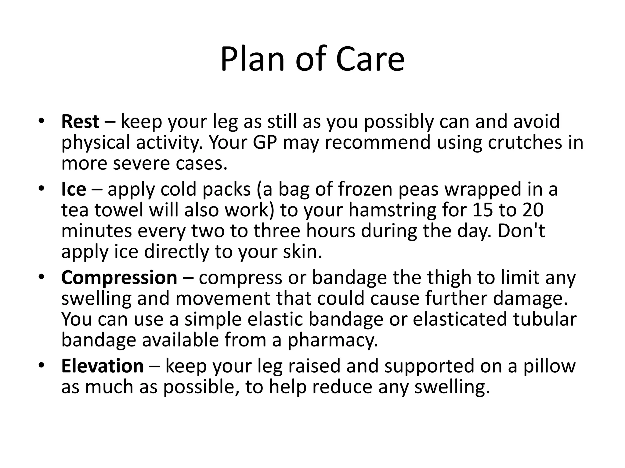Hamstring strain | PPT