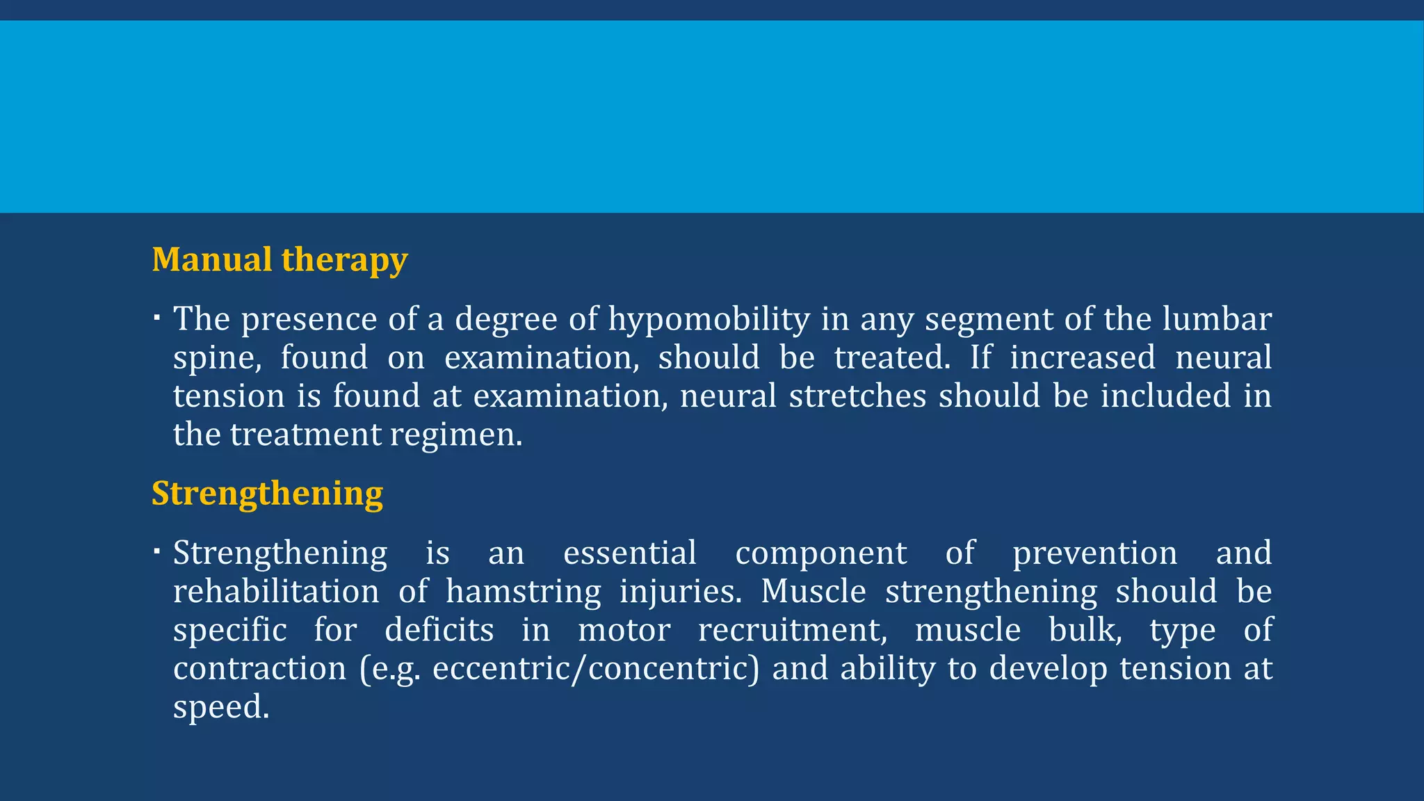 Hamstring strain | PPTX