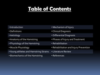 Hamstring strain pp | PPTX