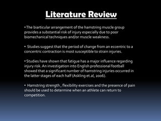 Hamstring strain pp | PPTX