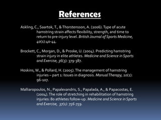 Hamstring strain pp | PPTX