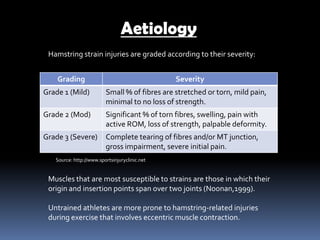 Hamstring strain pp | PPTX