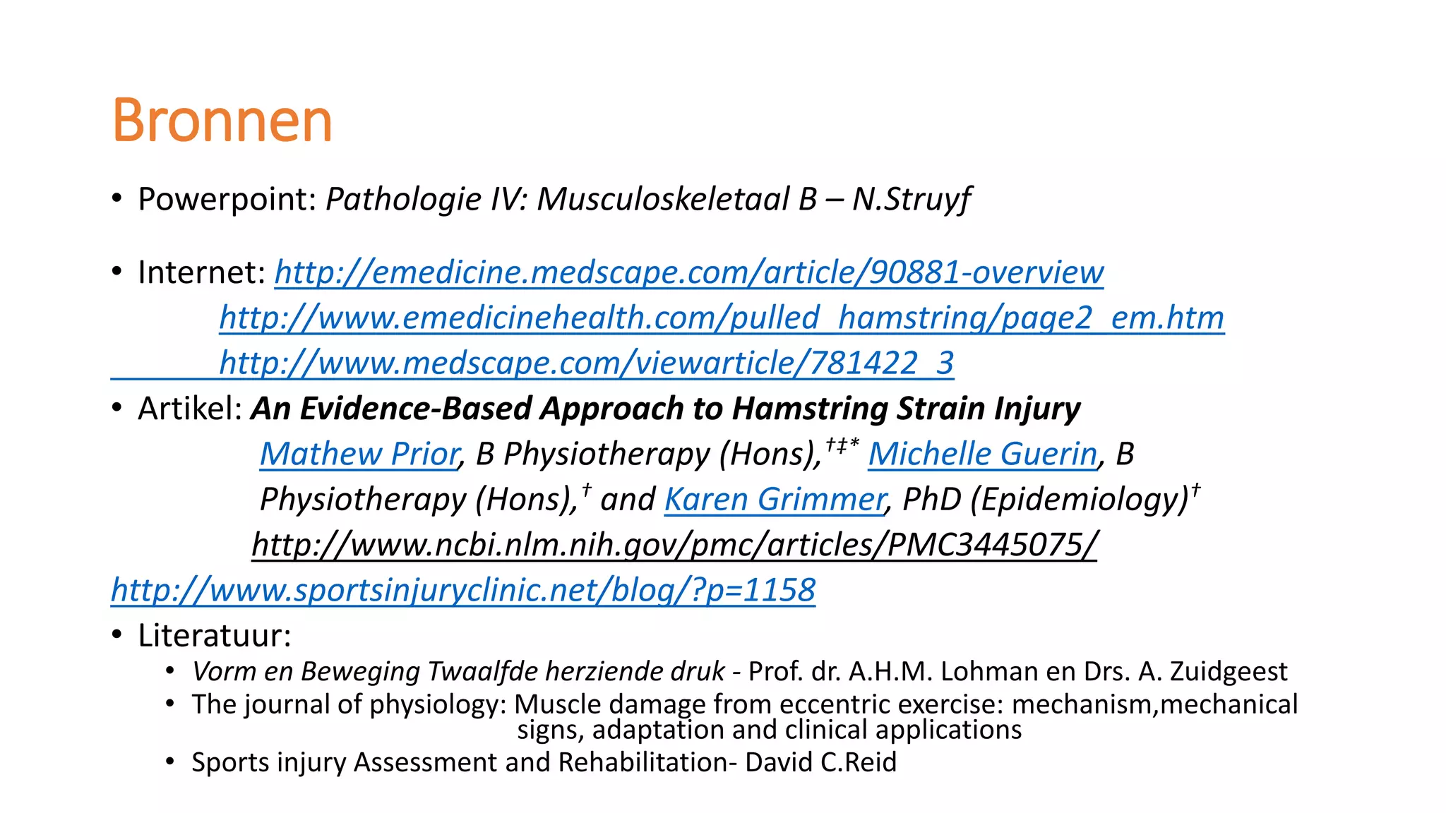 Hamstring tendinopathy | PPTX
