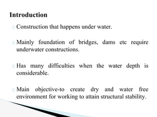 UNDERWATER CONSTRUCTION | PPTX