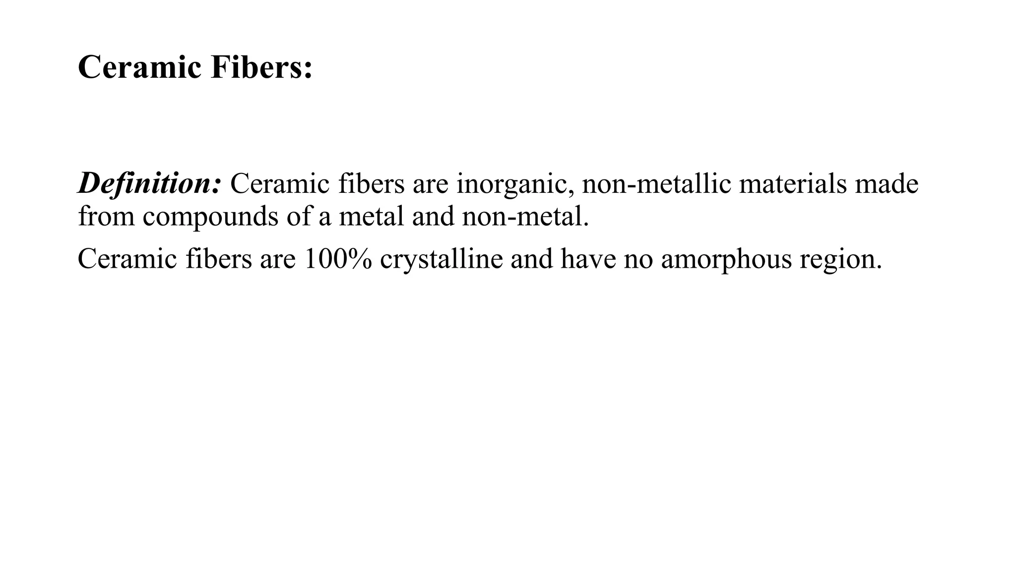 ceramic fibers | PPTX