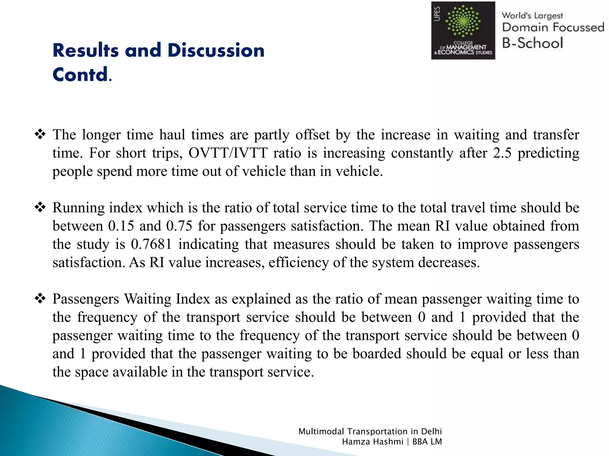 MultiModal Transportation in New DElhi | PPTX