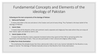 Importance of Ideology of Pakistan | PPTX