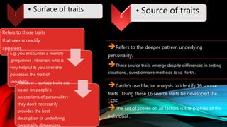 Raymond cattle personality theory and biography | PPT