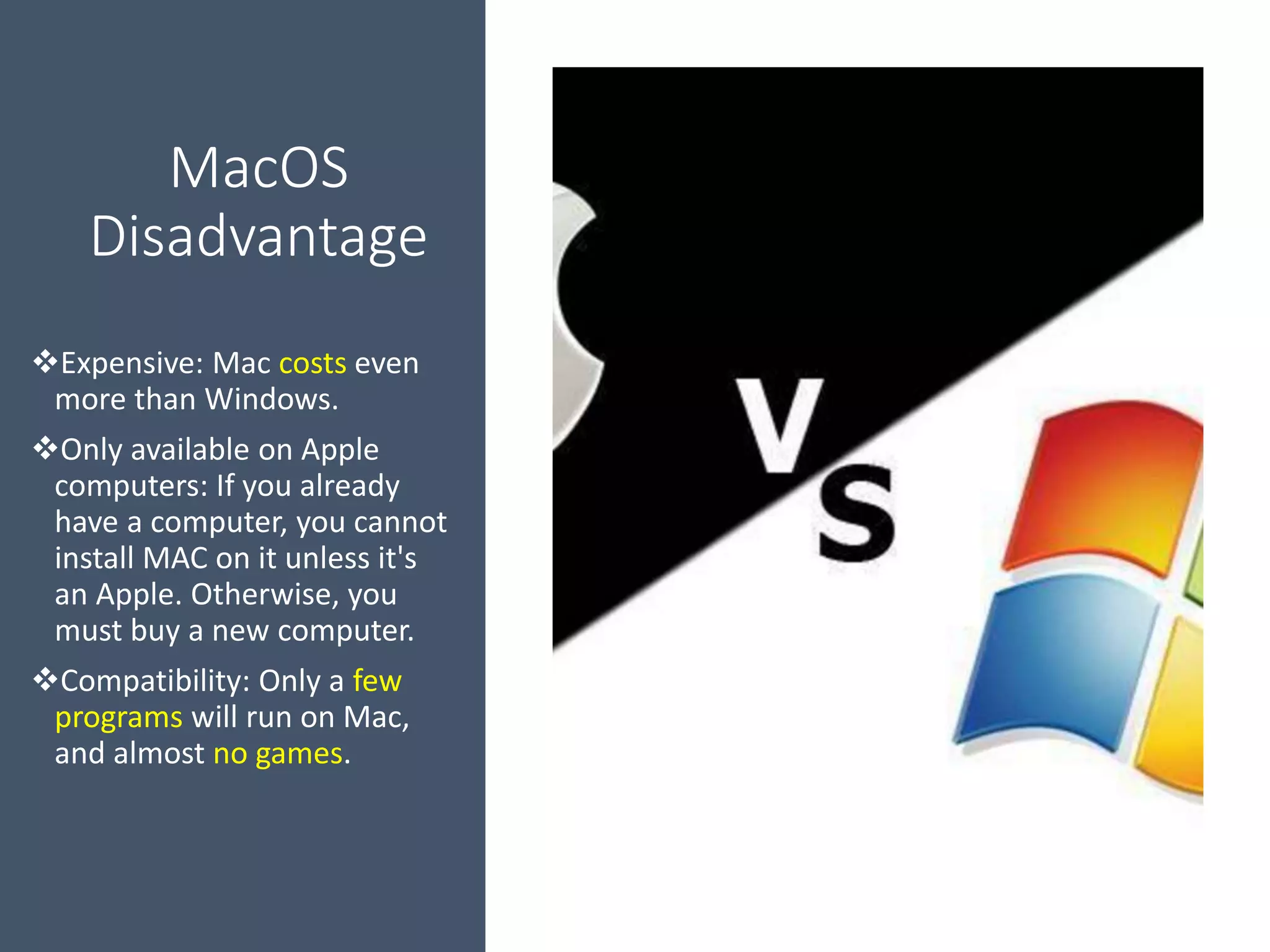 Comparing windows vs mac vs linux | PPTX