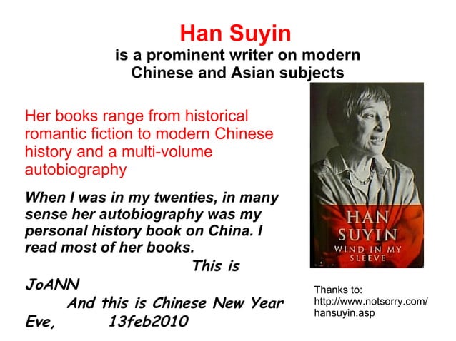 Han Su Yin | PPT