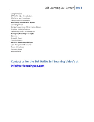 Hana | PDF | Databases | Computer Software and Applications