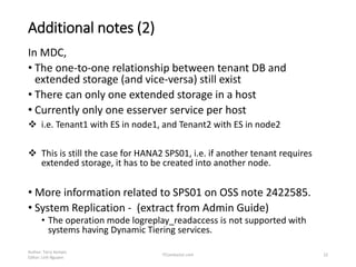 SAP HANA 2 – Dynamic Tiering Overview including HANA Monitoring | PDF | Databases | Computer ...