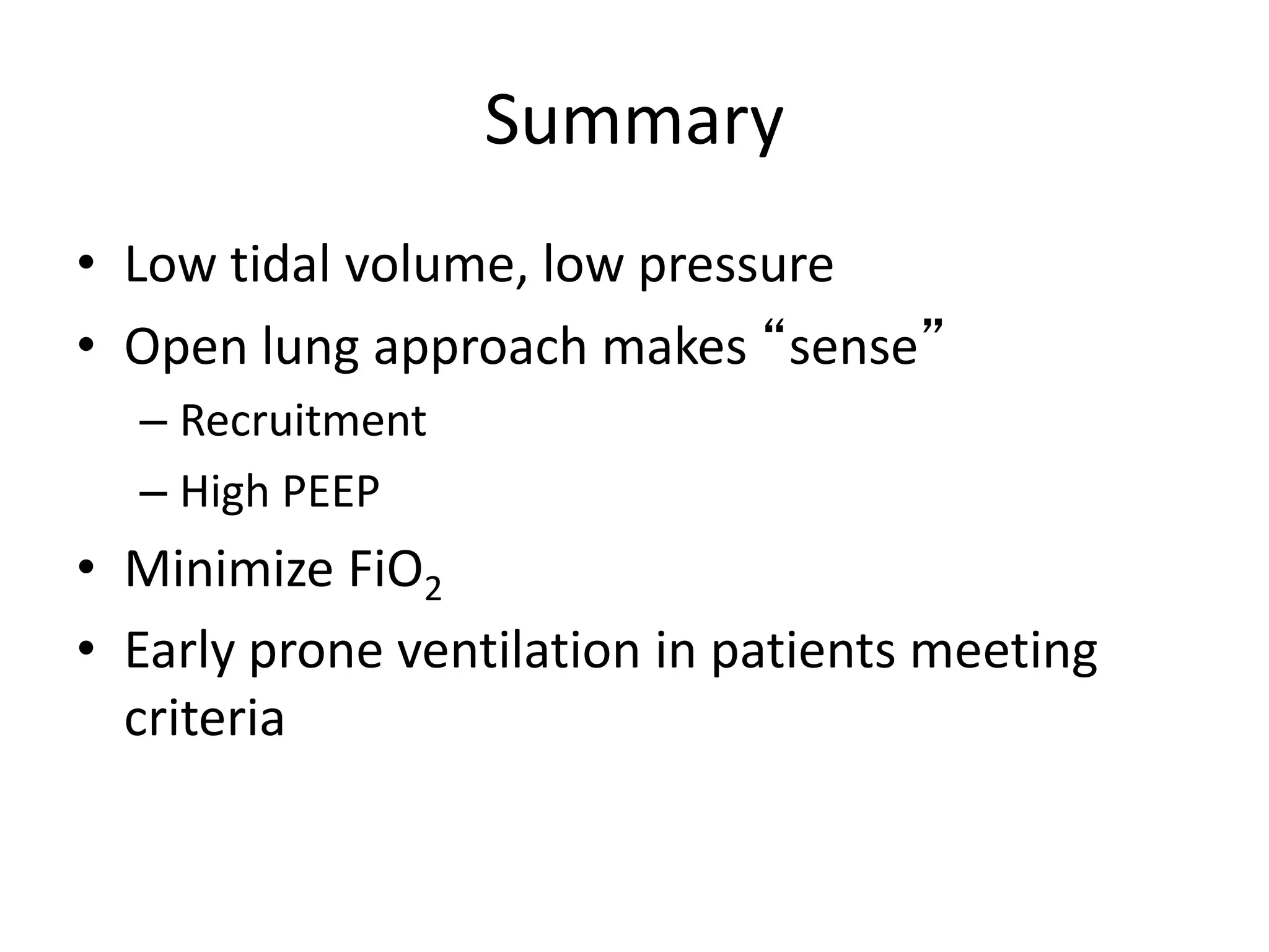 ARDS management | PDF