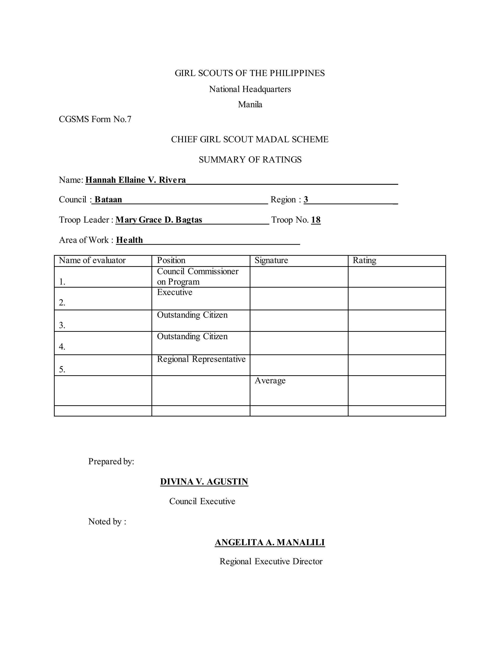 Hana cgsms form | DOCX