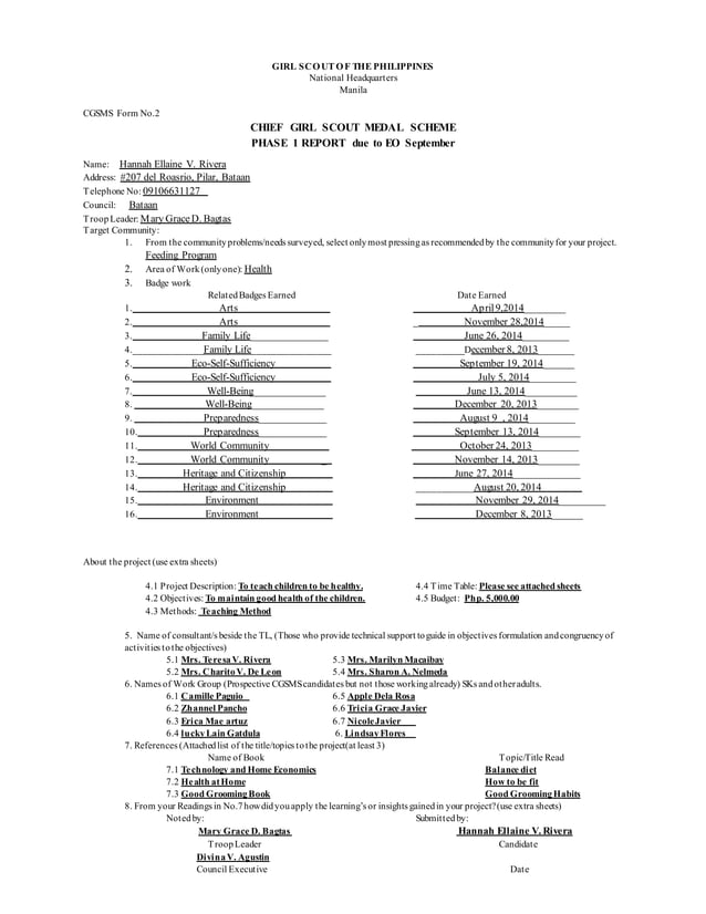Hana cgsms form | PDF