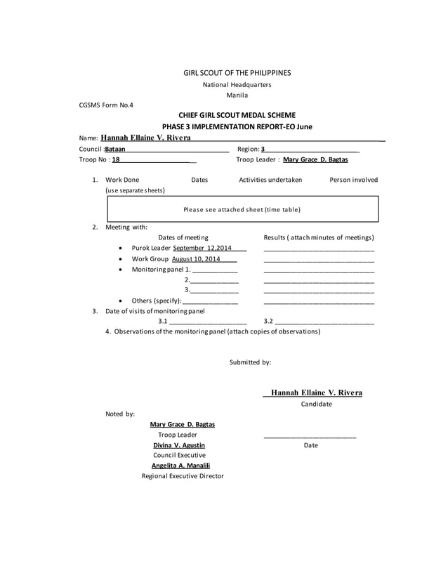 Hana cgsms form | PDF
