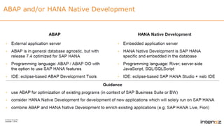 SAP HANA native development | PPTX