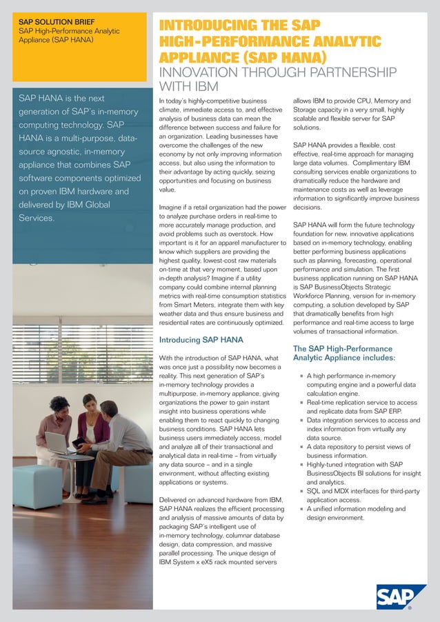 Introducing the SAP high-performance analytic appliance (SAP HANA) | PDF