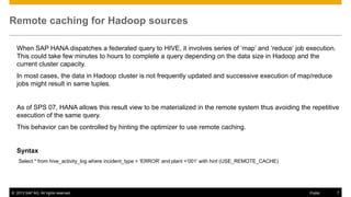 HANA SPS07 Smart Data Access | PPTX | Databases | Computer Software and Applications