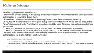 HANA SPS07 SQL Script | PPTX | Web Development | Internet