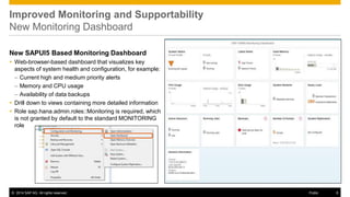 SAP HANA SPS08 Administration & Monitoring | PPTX