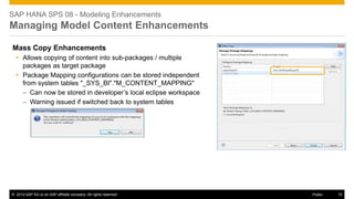 SAP HANA SPS08 Modeling | PPT