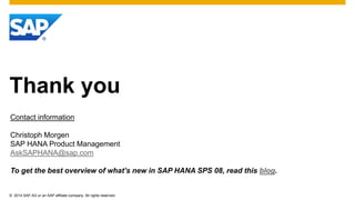 SAP HANA SPS08 Modeling | PPT
