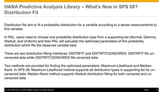 SAP HANA SPS08 Predictive Analysis Library | PPT