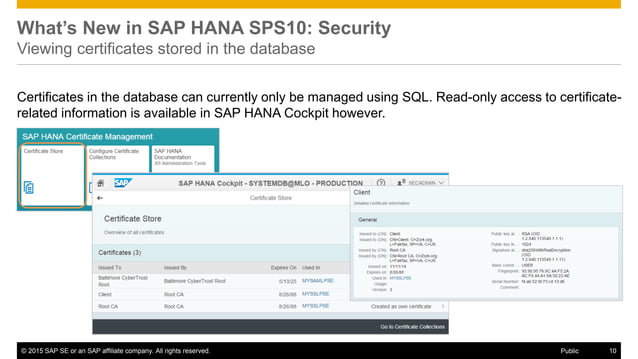 SAP HANA SPS10- Security | PPT
