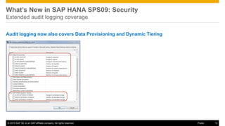 SAP HANA SPS10- Security | PPT