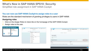 SAP HANA SPS10- Security | PPT