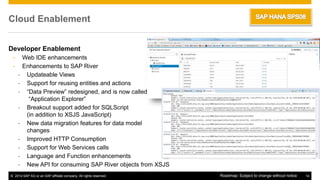 SAP HANA SPS08 Overview | PPTX