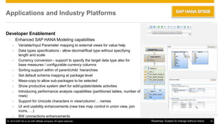 SAP HANA SPS08 Overview | PPTX