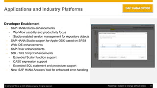 SAP HANA SPS08 Overview | PPTX