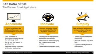SAP HANA SPS08 Overview | PPTX