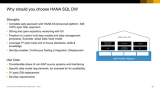 SQL Data Warehousing in SAP HANA (Sefan Linders) | PDF