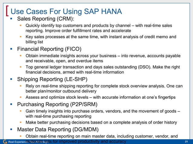 SAP HANA - Understanding the Basics