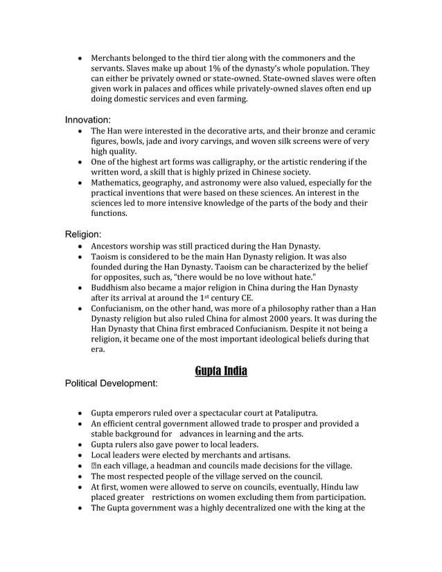 Han china and Gupta India | PDF